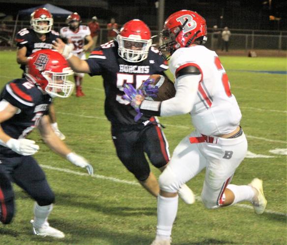 Bisbee backs up coach's prediction, drops Benson on opening night 43-13 ...