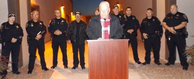 9 years later, Willcox PD parking lot finally gets lights | Willcox ...