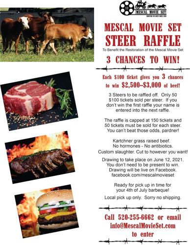 Mescal Movie Set ready for steer raffle | Benson News-Sun ...