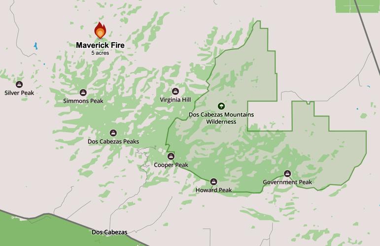 The Maverick Fire grows to 43 acres northeast of Willcox. | Cochise ...