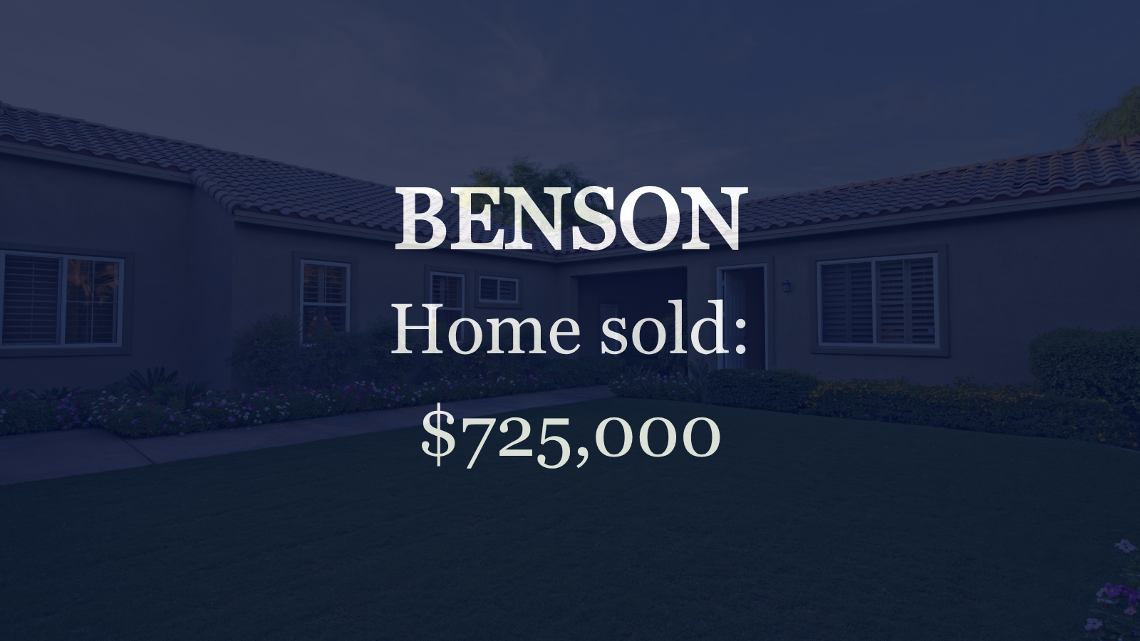 Benson: Single-family house sells for $725,000 | Single Sale Properties ...