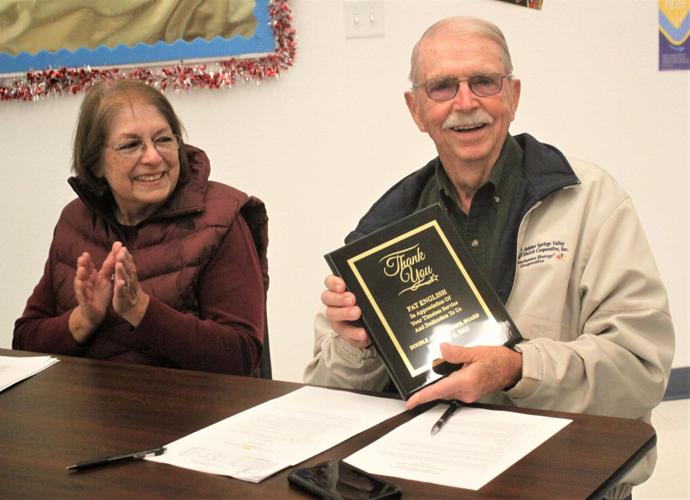 Pat English retires after 56 years on Double Adobe school board | Douglas Dispatch ...