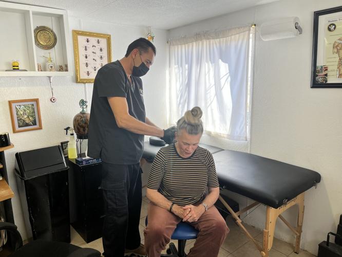 Apitherapy in Naco, Sonora, stinging a steady stream of patients into ...