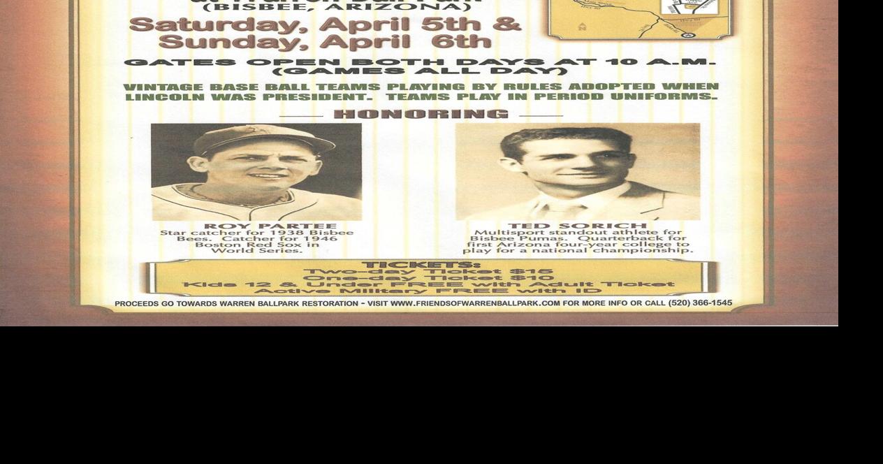 Vintage baseball returning to Warren Ballpark this weekend | Bisbee ...