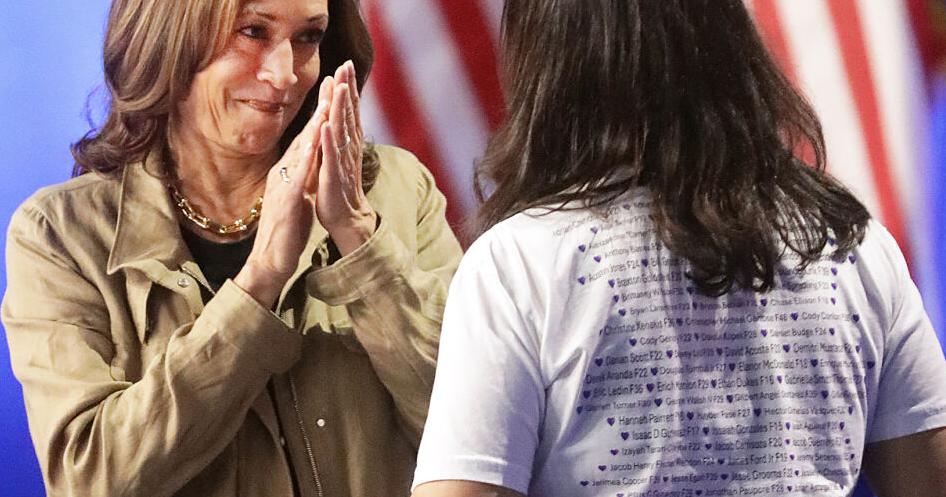 In her visit to Douglas, Harris promises an overhaul of immigration and ...