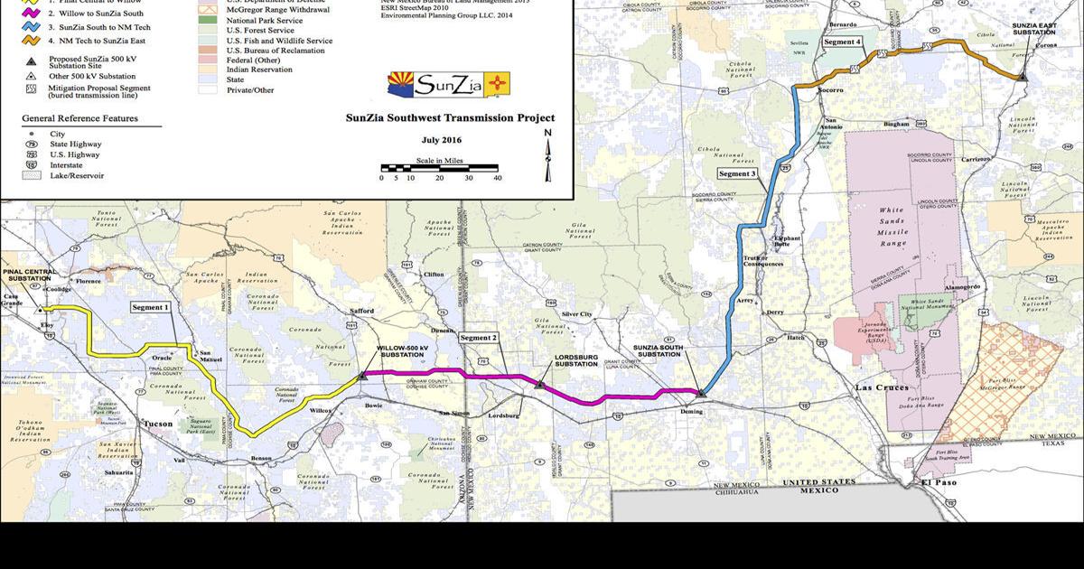 SunZia Transmission project moves to pre-construction phase | Benson ...