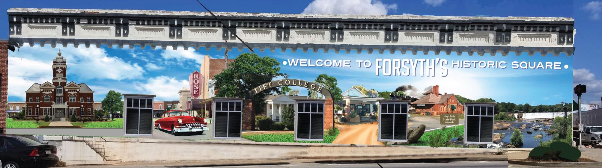 ‘Mural, mural on the wall, makes Forsyth the fairest of them all ...