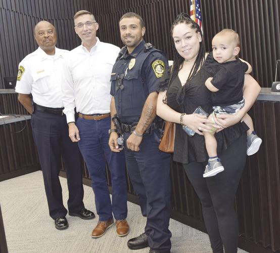 Forsyth honors one police officer, swears in new officer | News | mymcr.net