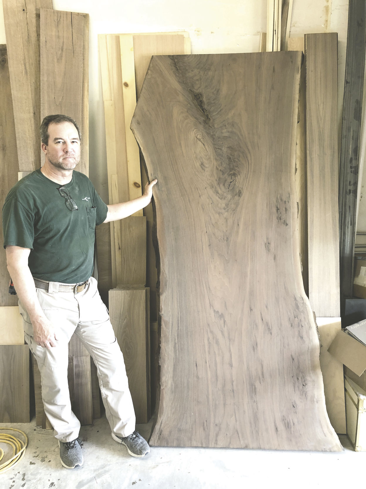 Forsyth cabinet maker shaping huge walnut table | Business | mymcr.net