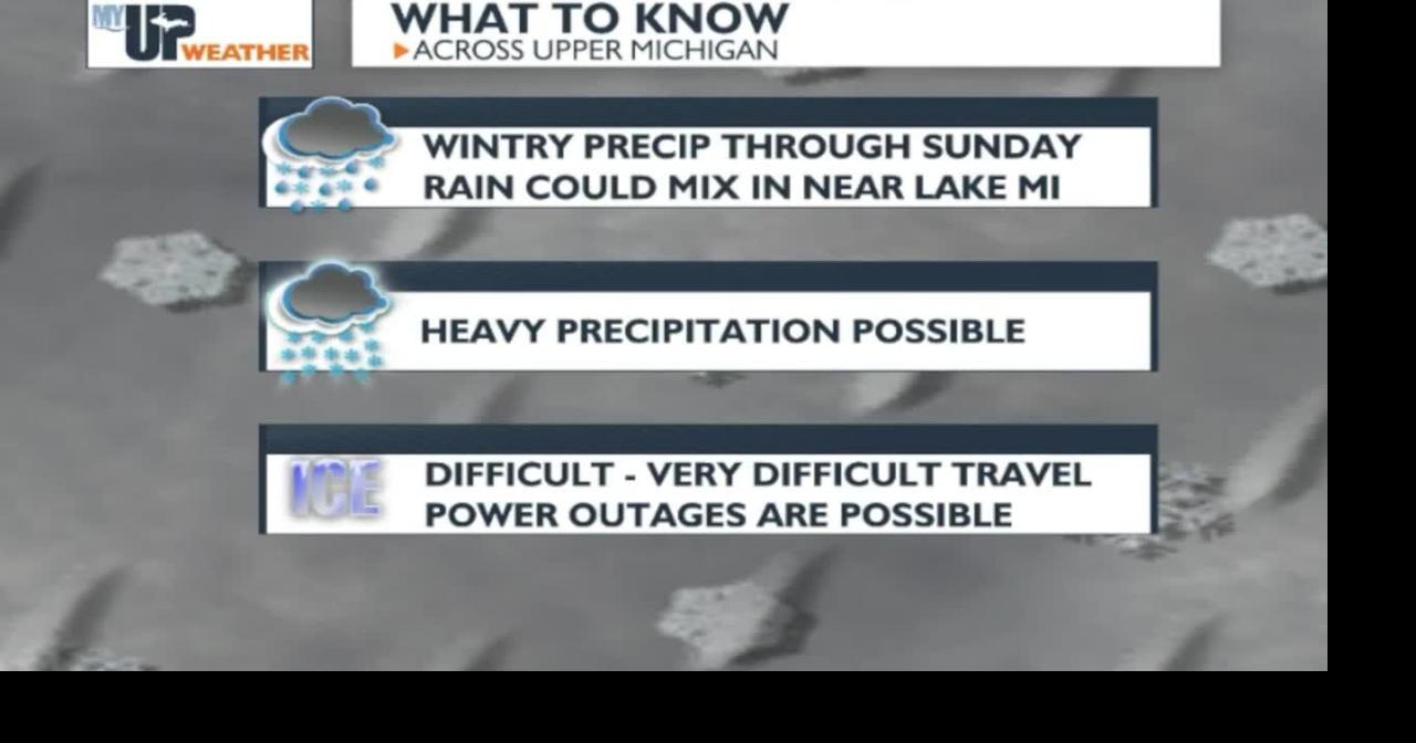 My UP Weather: Wintry precipitation continues through the rest of the ...