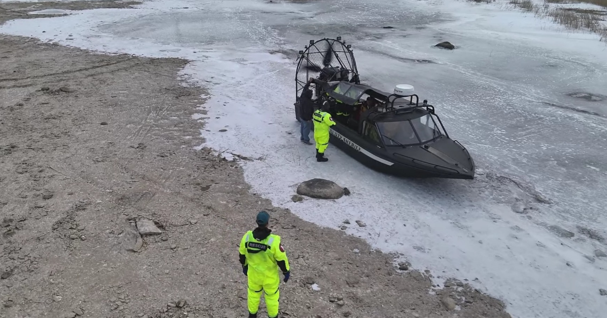 Sheriff deputies use Airboat to rescue two stranded on thin ice | News ...
