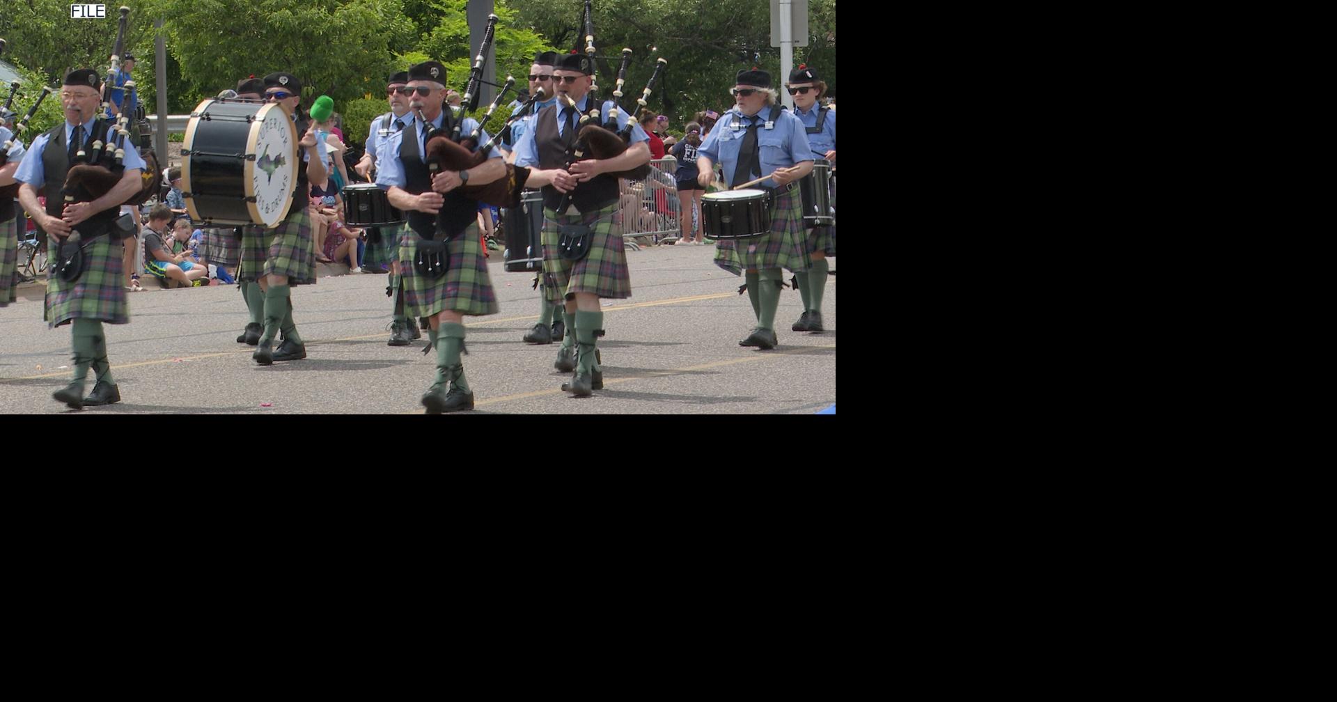 U.P.’s first bagpipe band to parade through Iron River with wild west ...