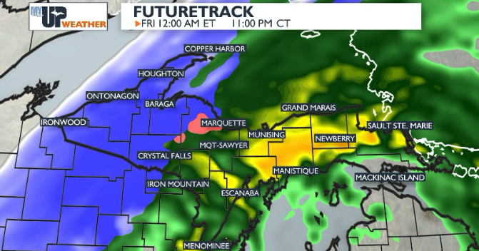 Heavier rain and wet snow across the U.P. tonight | Weather | myupnow.com