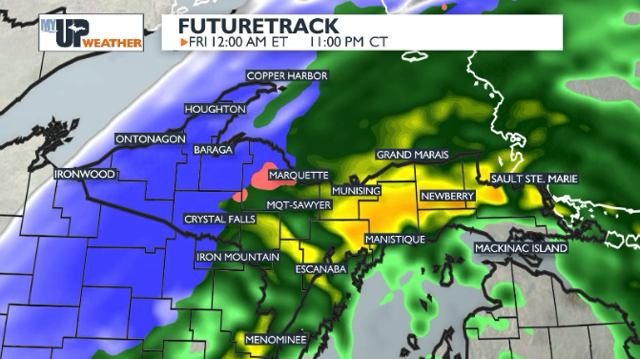Heavier rain and wet snow across the U.P. tonight | Weather | myupnow.com