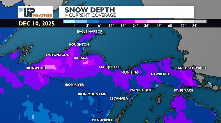 Blustery lake effect snow pushes into tomorrow; frosty weekend ...