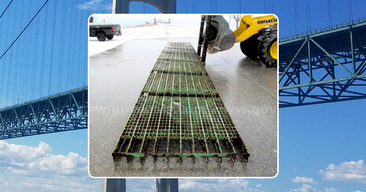 Mackinac Bridge Authority auctioning vintage steel deck gratings | News | myupnow.com