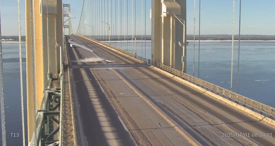 UPDATE: Mackinac Bridge opens after falling ice closure lasting most of ...