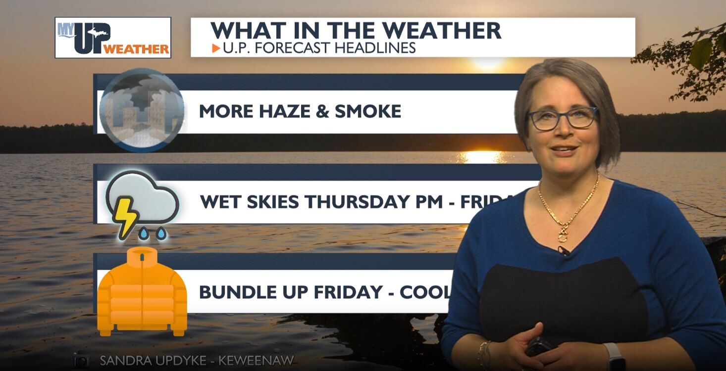 Haze amidst toasty sun, temps crash Thursday & Friday | Weather ...