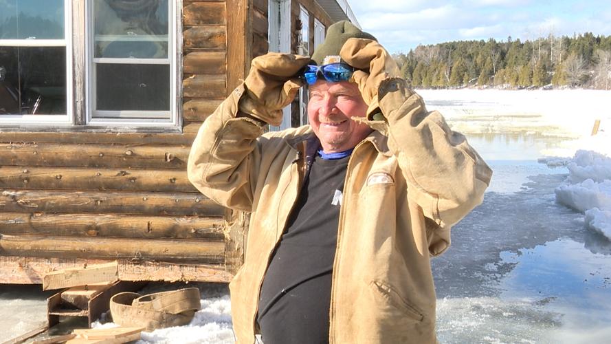 Why a Yooper dragged a cabin onto thawing river ice during a winter ...