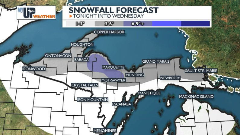 Colder with snow and strong wind gusts tonight | Weather | myupnow.com