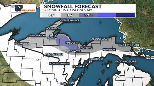 Colder with snow and strong wind gusts tonight | Weather | myupnow.com