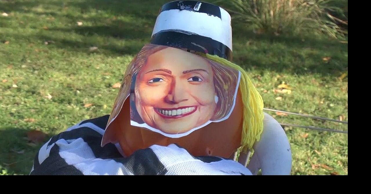 ‘Hillary Slingshot’ on display in U.P. man’s front yard | Local News ...