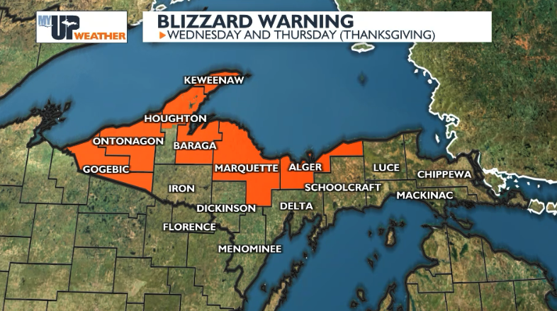 Blizzard conditions are expected for a good part of the U.P. on ...