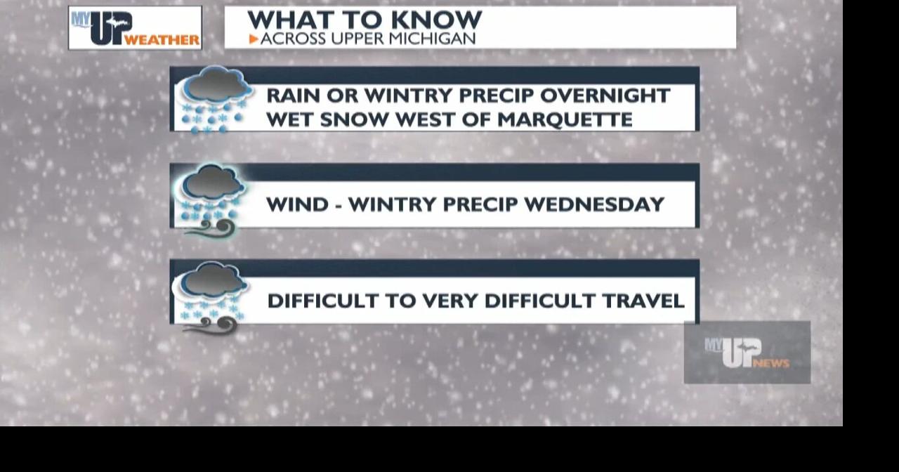 My UP Weather: Heavier rain and wintry precipitation through the early ...