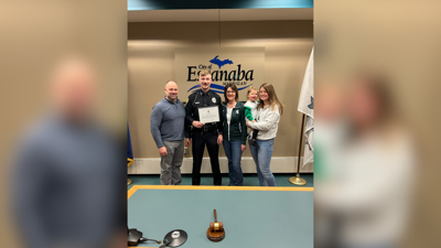 Escanaba officer receives Life Saving Award | Positively UP | myupnow.com