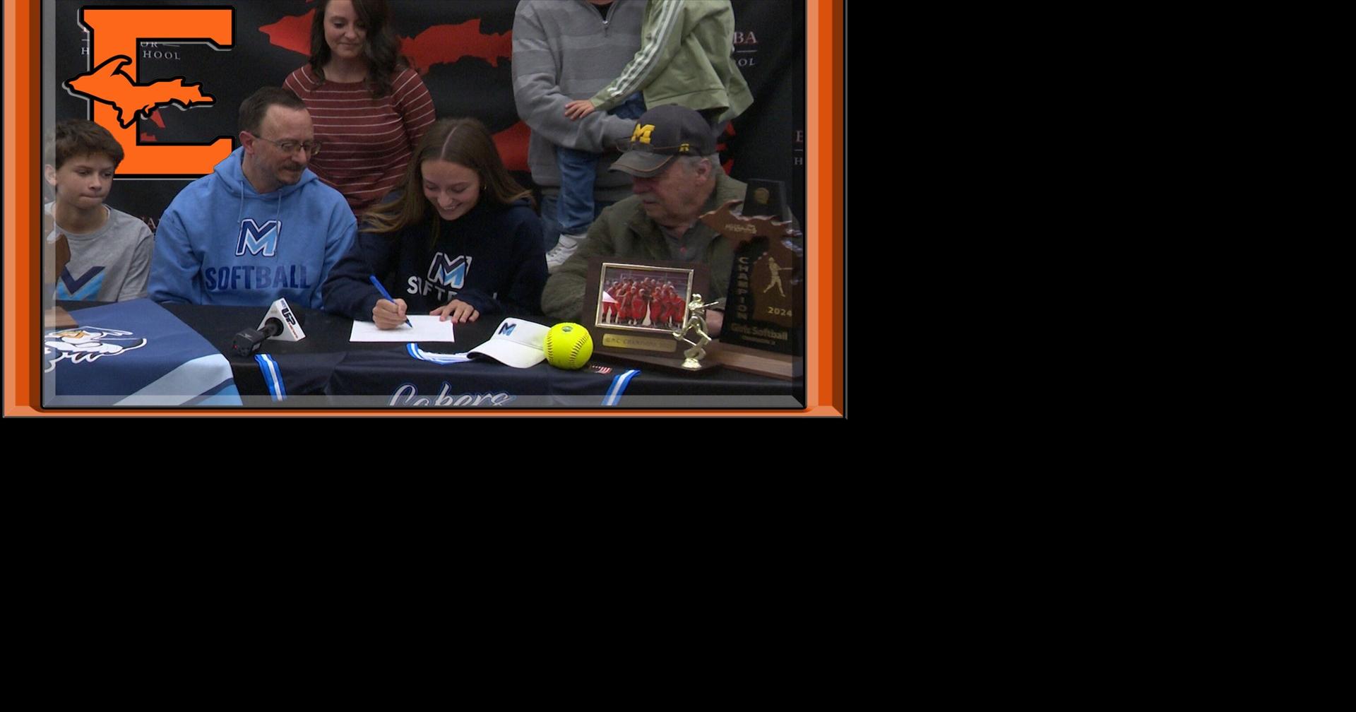 Escanaba's Chloe Dubord signs to Mid Michigan College Softball | Sports ...
