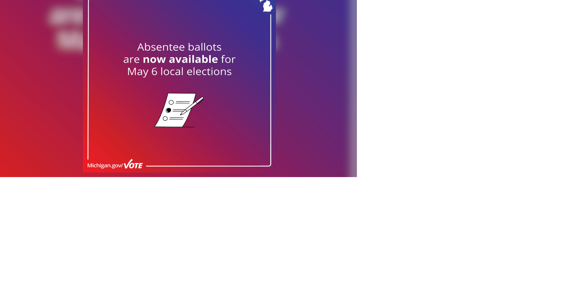 Absentee ballots now available for May 6 election | News | myupnow.com