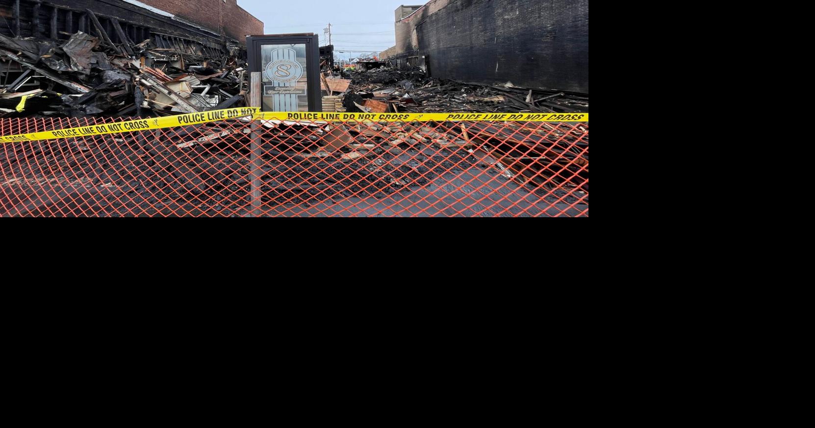 Fire destroyed two buildings in downtown Escanaba early this morning ...
