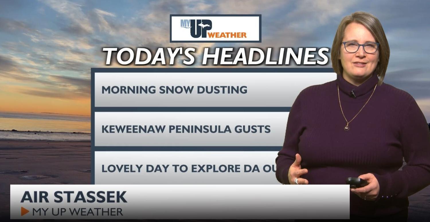 Today's bright sunshine swapped out tomorrow for a windy wintry mix ...