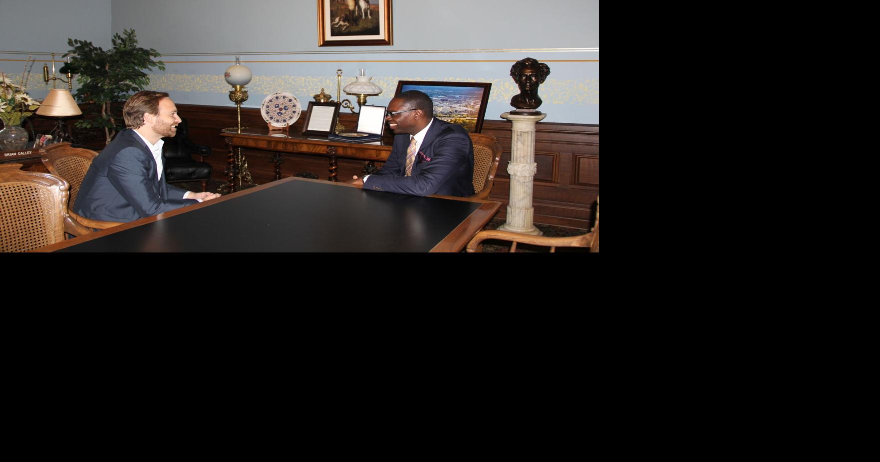 Lt. Gov. Brian Calley and Lt. Gov.-Elect Garlin Gilchrist II begin ...