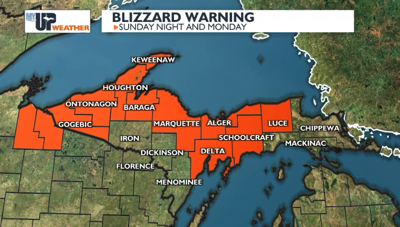 Blizzard expected Sunday night and Monday across the U.P. | Weather ...