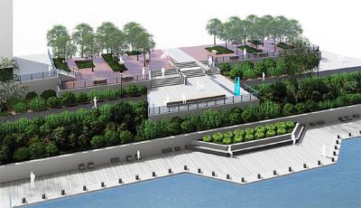 Two concepts proposed for redesigned Chestnut Plaza on river | General ...