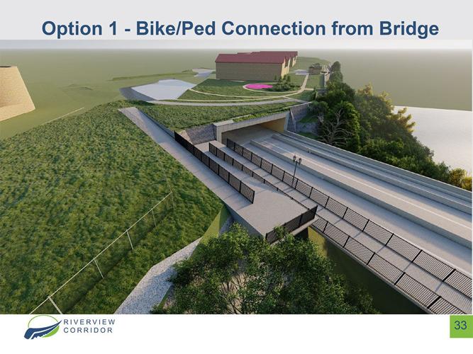 Riverview team weighs options to bike, walk across Highway 5 bridge ...
