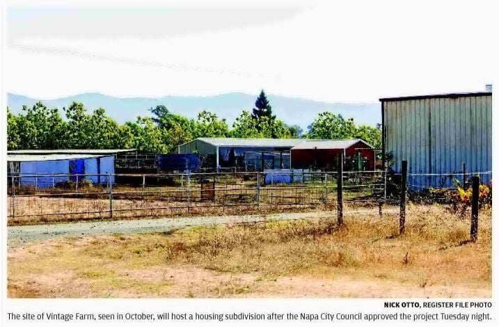 Napa approves Vintage Farm housing