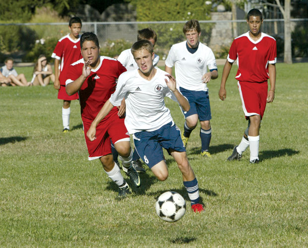 Visitors tally barrage of goals in second half