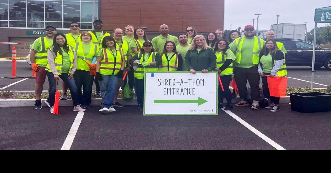 Redwood Credit Union shred-a-thon shreds 134,940 pounds