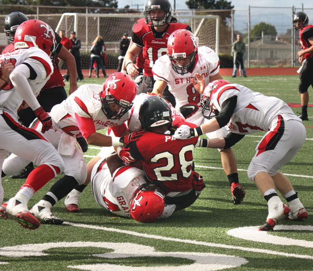 Varsity Football: St. Helena rallies past Salesian in slugfest | High ...