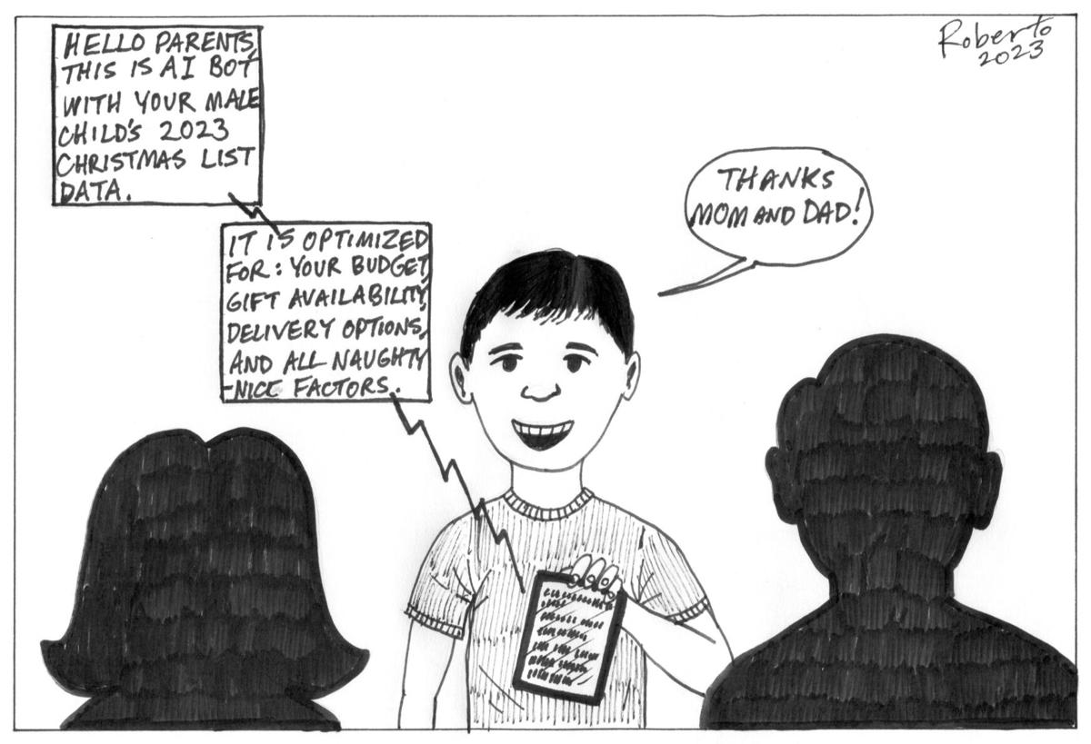 Political cartoon by Roberto Tinoco