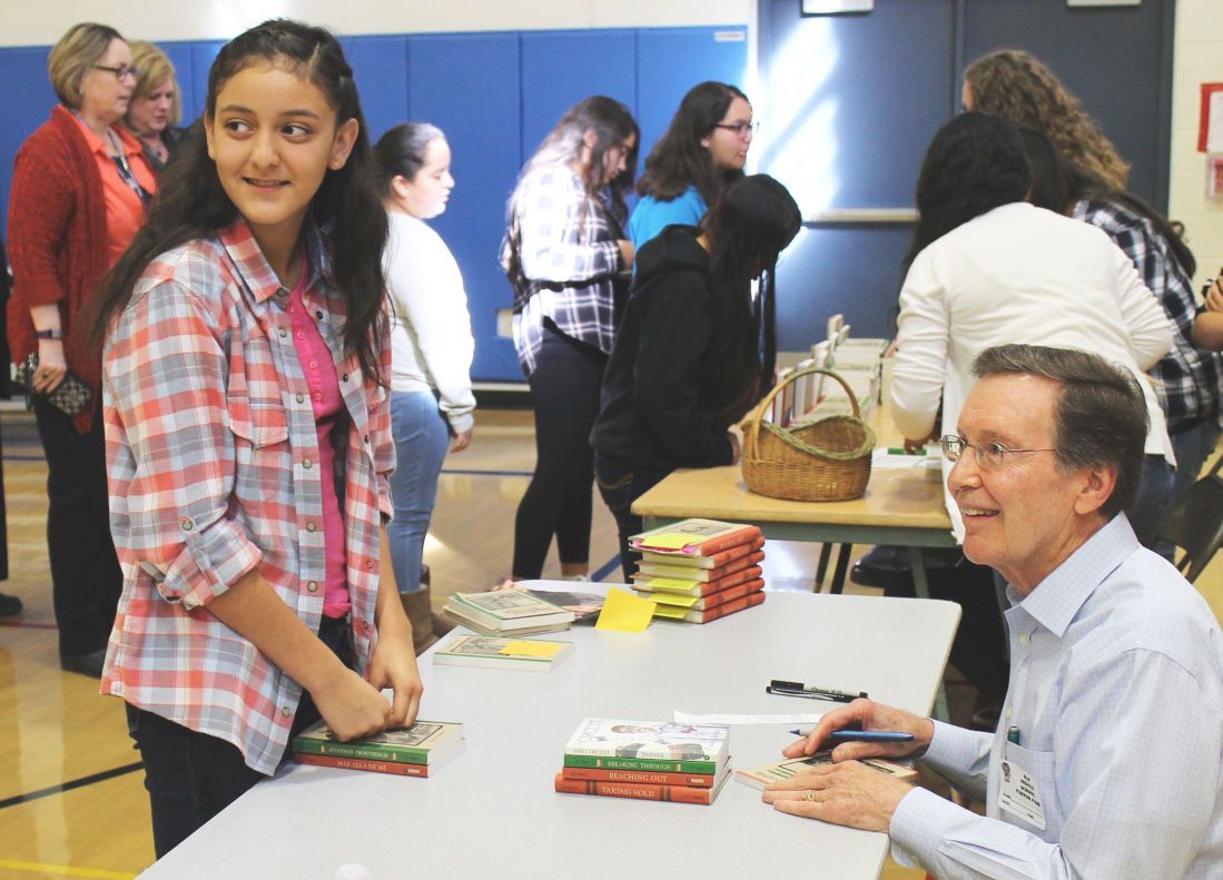 Award-winning author shares immigrant experience with students