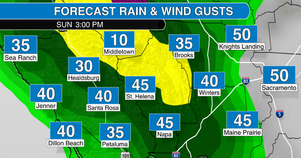 More isolated flooding & wind damage expected in Napa Valley | Weather ...