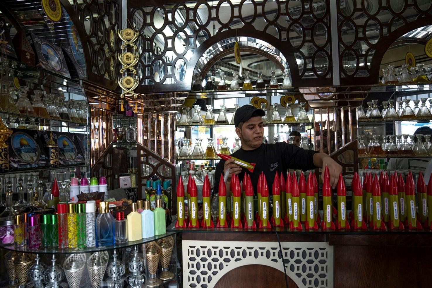 Gaza man sells perfume in rocket-shaped bottles | Arts & Entertainment | napavalleyregister.com
