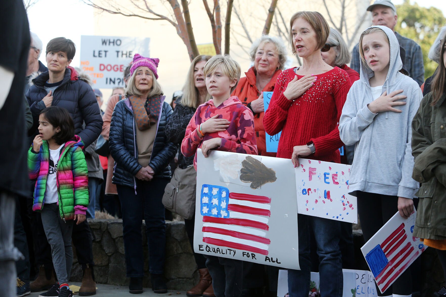 Photos: We the People rally in Napa calls for defense of democracy ...