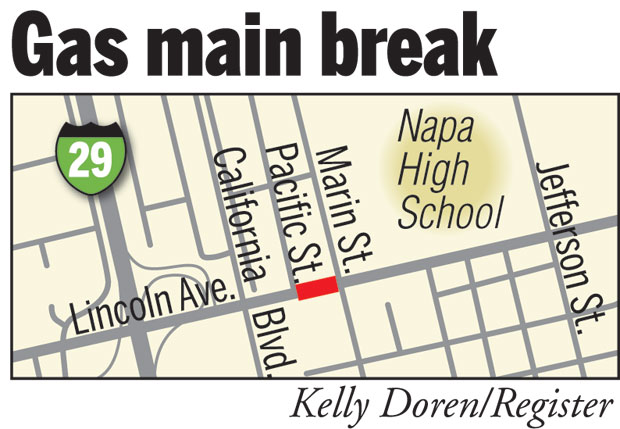 Gas main break closes Lincoln for hours