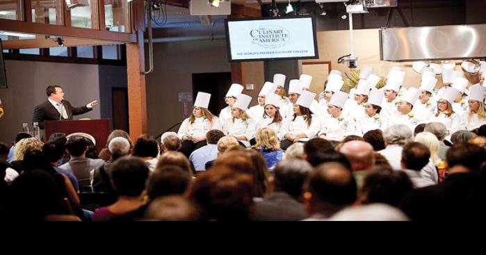 Cyrus chef Douglas Keane speaks to culinary grads