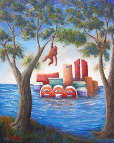 Art in the Library: With Renee Austin's 'Crisis: Mother Earth ...