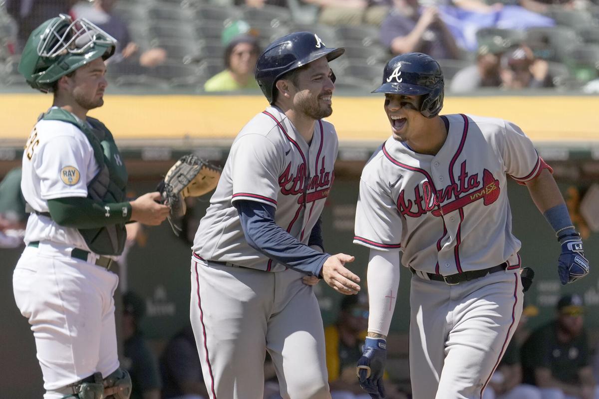 MLB: Braves beat A's for 7th win in row, 7-3
